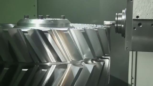 Черновая обработка зубьев шевронных  колес концевыми фрезами