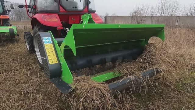 Тестовое мульчирование Kerland Pro 1600 И 2000-1 в работе