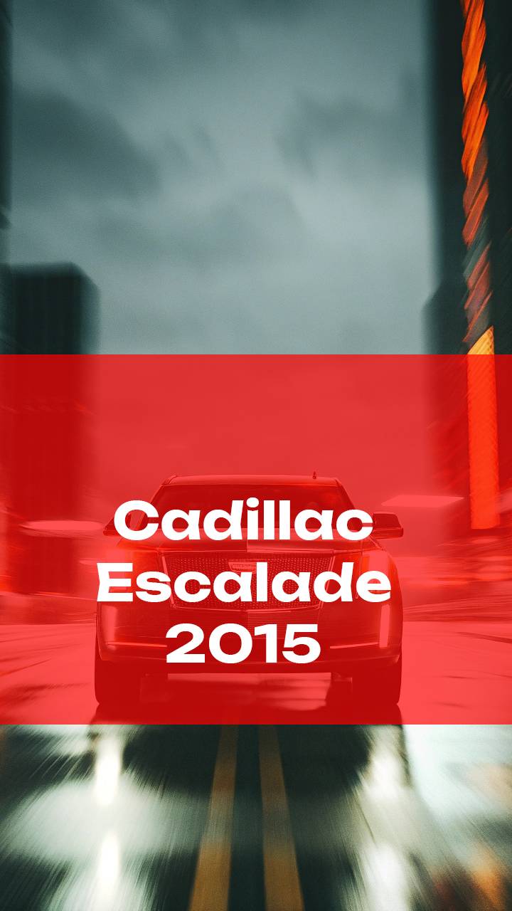 На большое ТО приехал Cadillac Escalade 2015 года