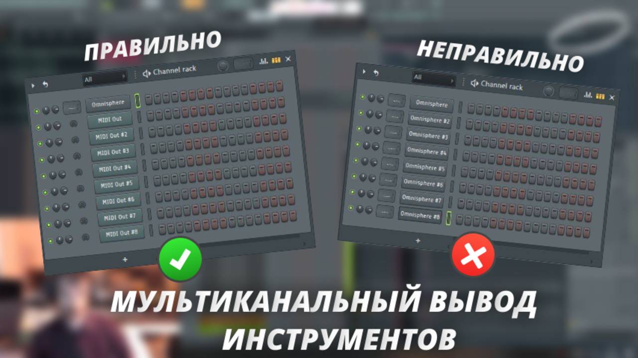 Как настроить мультиканальный вывод инструментов| Уроки Электронной музыки в FL Studio #2