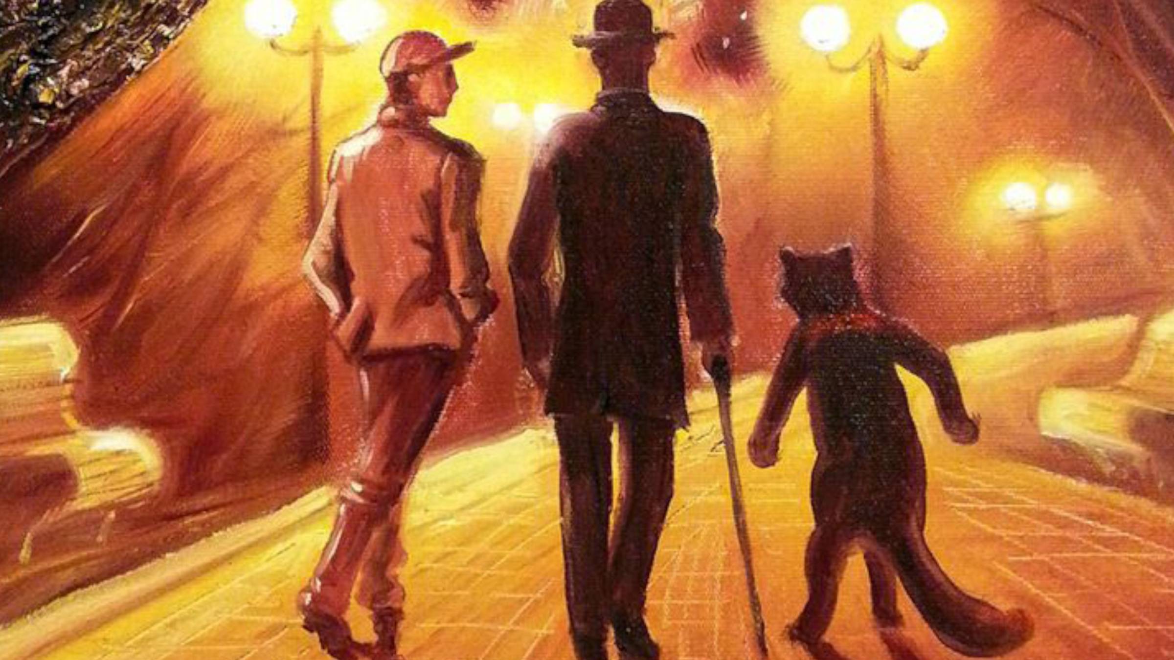 Она плыла среди пылающей листвы