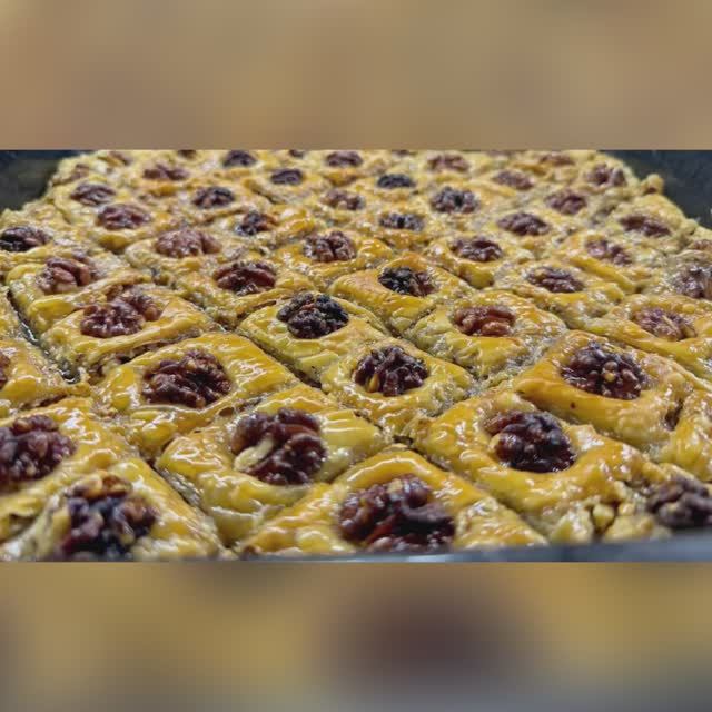 Турецкая пахлава из готового теста фило/Пахлава из покупного теста фило/Баклава Турецкая медовая