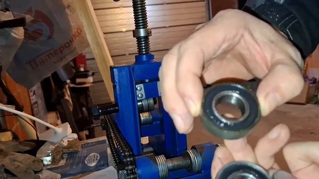 Лопнул подшипник на трубогибе Гиббон Про. Замена.