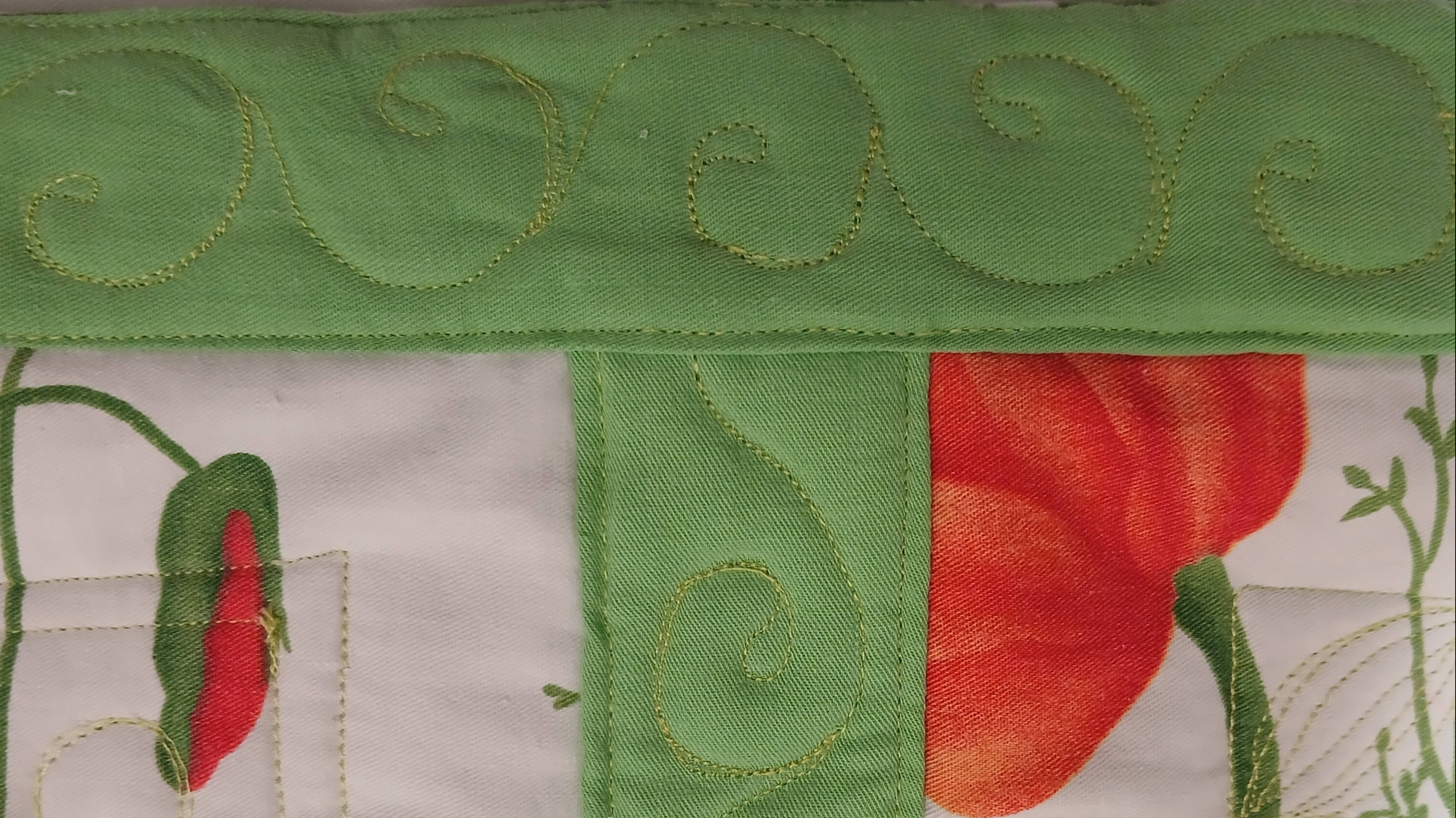 Стежка узкой полосы лоскутного одеяла!