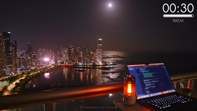 2-Hour Study with Me   Balcony Moon Rise   Pomodoro 50-10   Relaxing Lo-Fi   Day 146