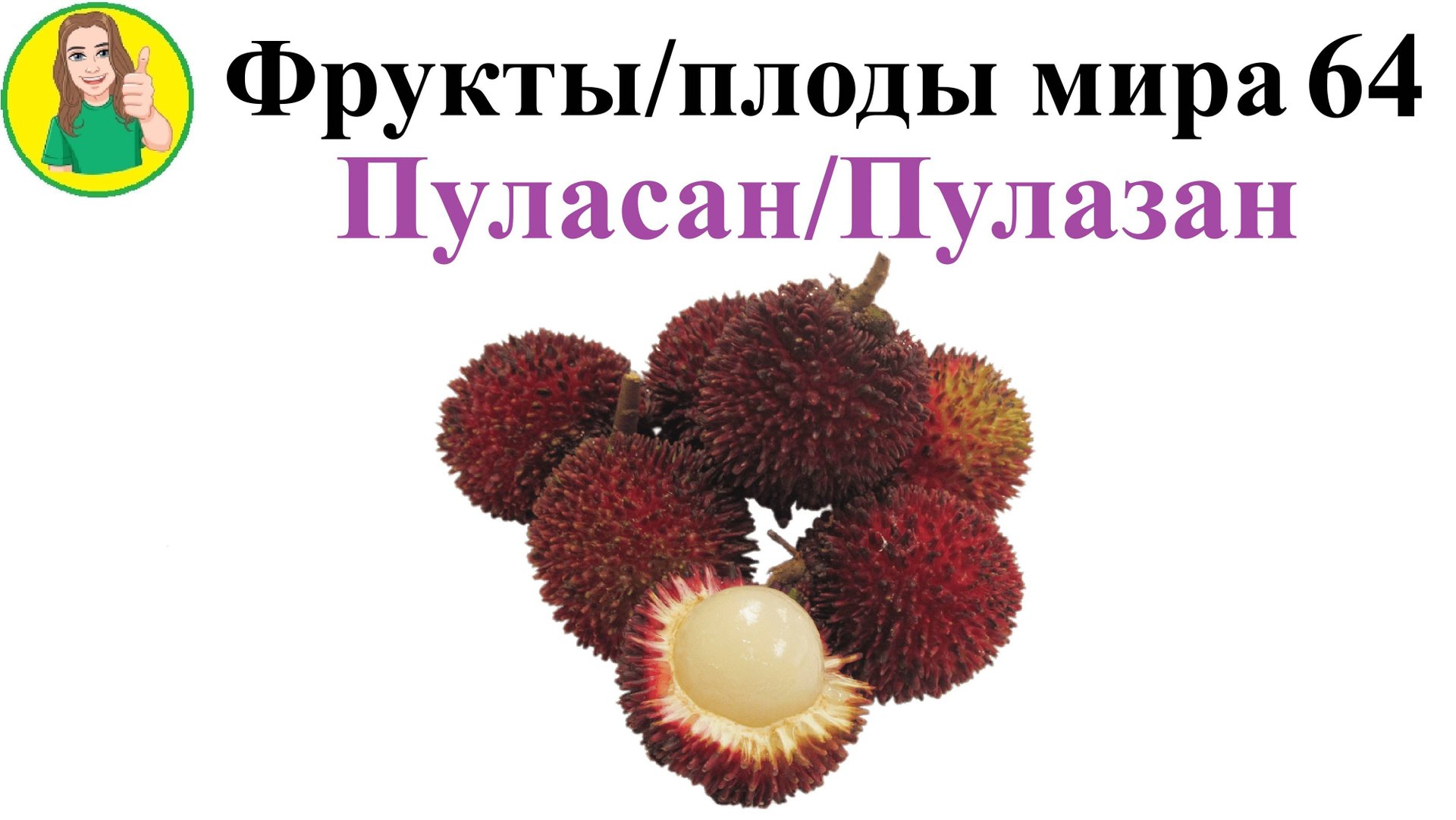 Фрукты - плоды мира 64 – Пуласан или Пулазан - Сыроедение Фрукторианство