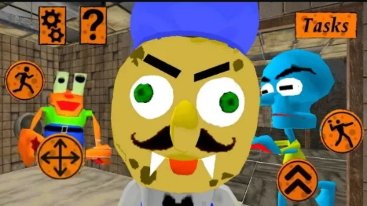 Sponge Neighbor's Hospital Gameplay Level 6 ПОДПИШИСЬ на мой канал