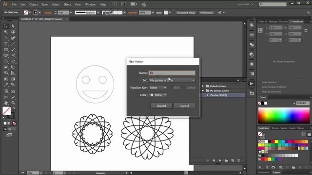 Реактивный Adobe Illustrator - Интуитивное управление через Hotkeys и Actions