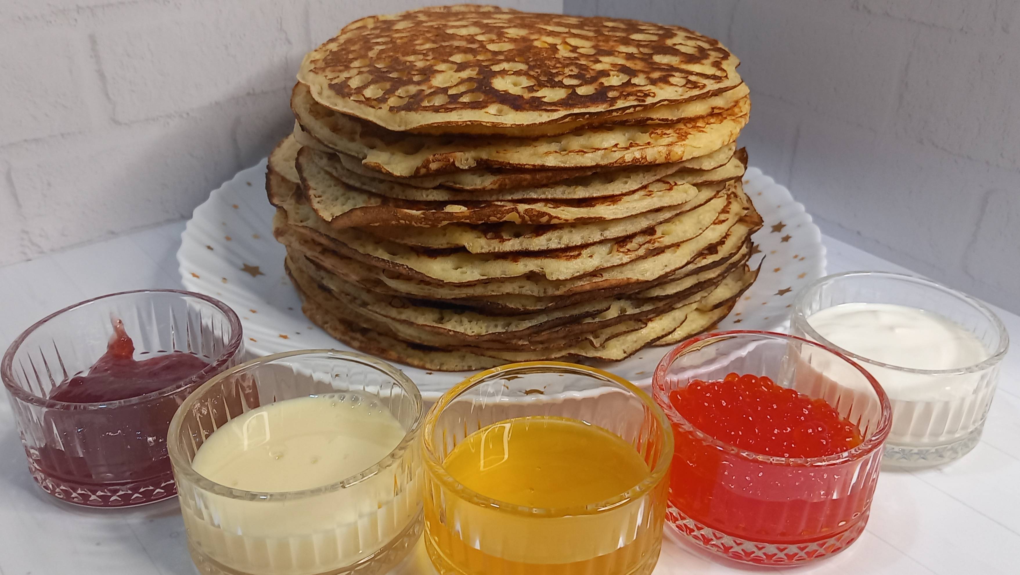 Дрожжевые блины с кукурузной мукой😋