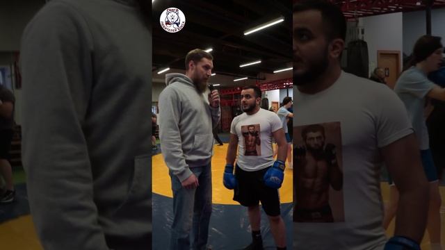 Лига бокса. Сметанин Василий. Открытая тренировка по боксу с чемпионом мира Рустамом Нугаевым