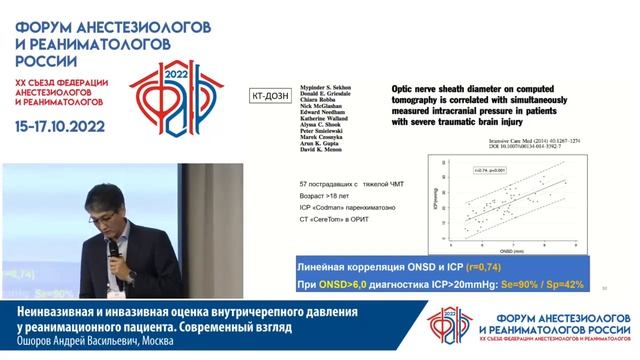 Неинвазивная и инвазивная оценка ВЧД у реанимационного пациента. Ошоров А.В. 2022