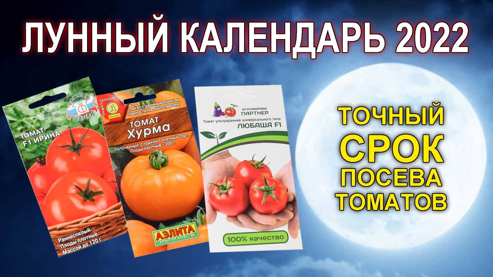 Сроки посева семян томатов на рассаду по лунному календарю