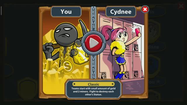 Tournament Mode | Insane | Miner VS Cydnee {1st Round}