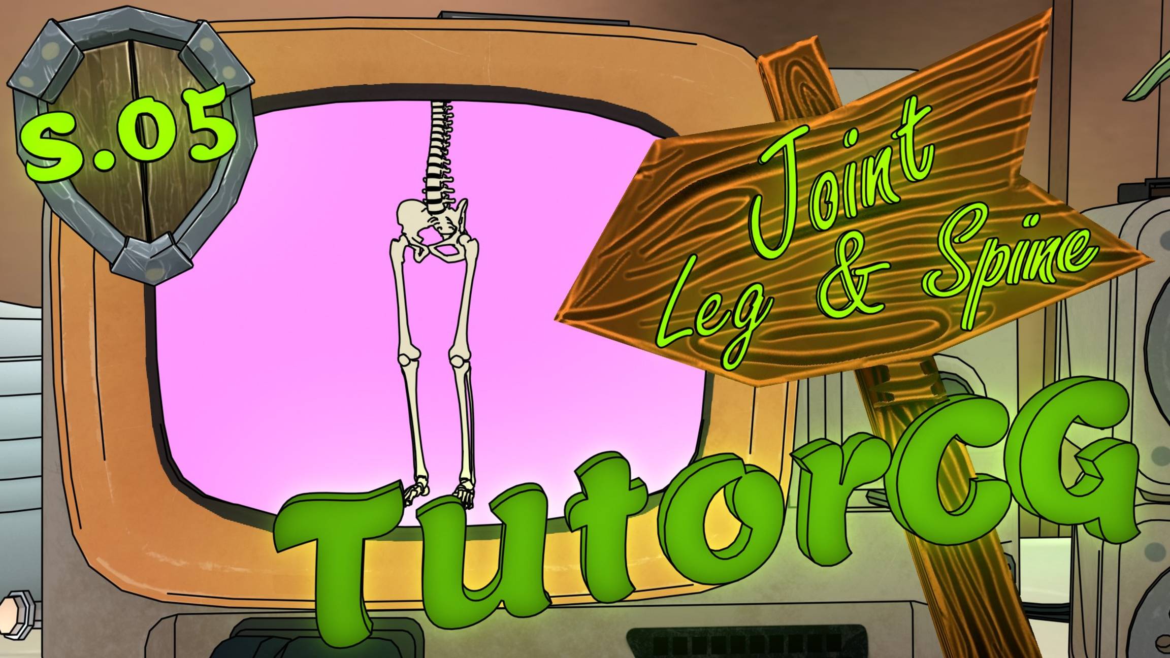 Autodesk Maya: курс -Bind Skin- (S.05) Расположение суставов Ног и Спины