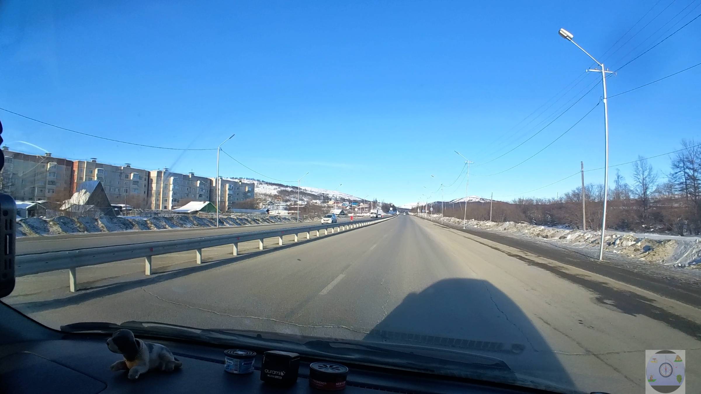 Магадан, покатушки  02.2025г  13 км Уптар _ Сокол ( новый терминал )