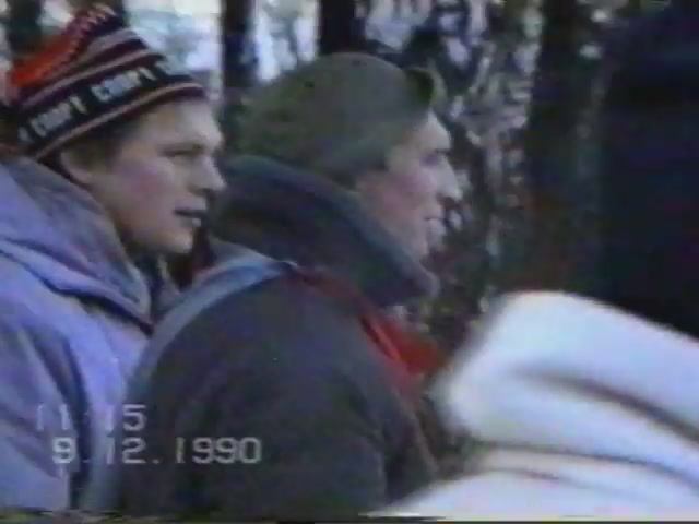 Обнинск Зимний слет 1990 часть  12   вышибалы