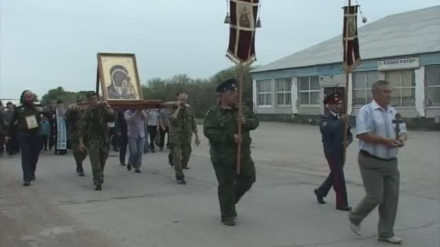 Из истории Высокинского храма. Крестный ход с Табынской иконой Божией Матери.