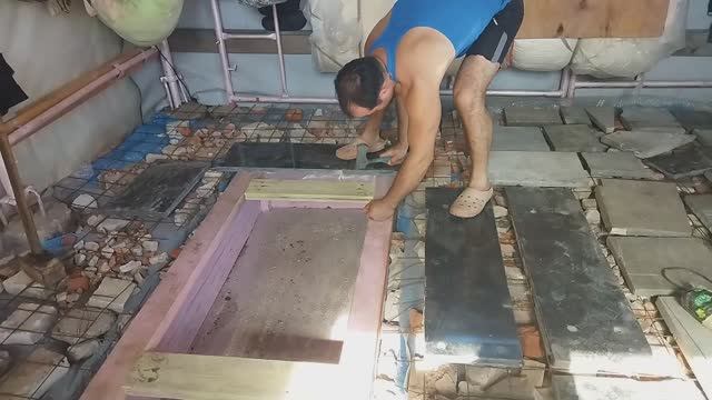 заливаем полы