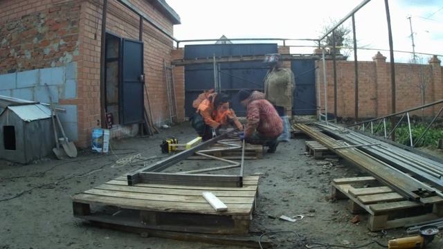 Навес из поликарбоната №3