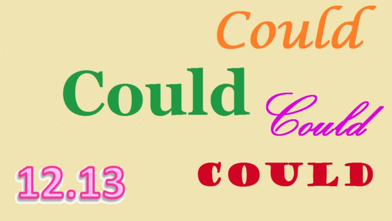 Английский ТРЕНАЖЕР 12.13 РАЗГОВОР О ЕДЕ. Глагол Could. Вопрос. Начинающим