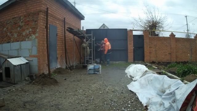 Навес из поликарбоната №1