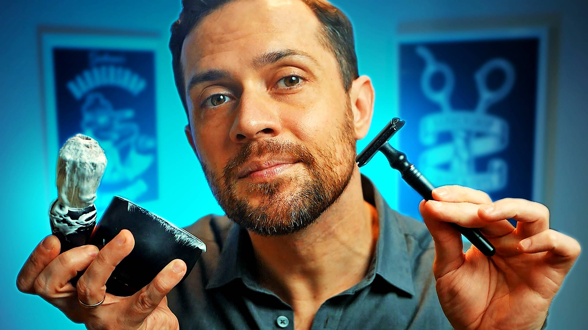 АСМР БАРБЕРШОП: Бритье с Пеной, Маска Для Лица и Расслабляющий Массаж Перед Сном