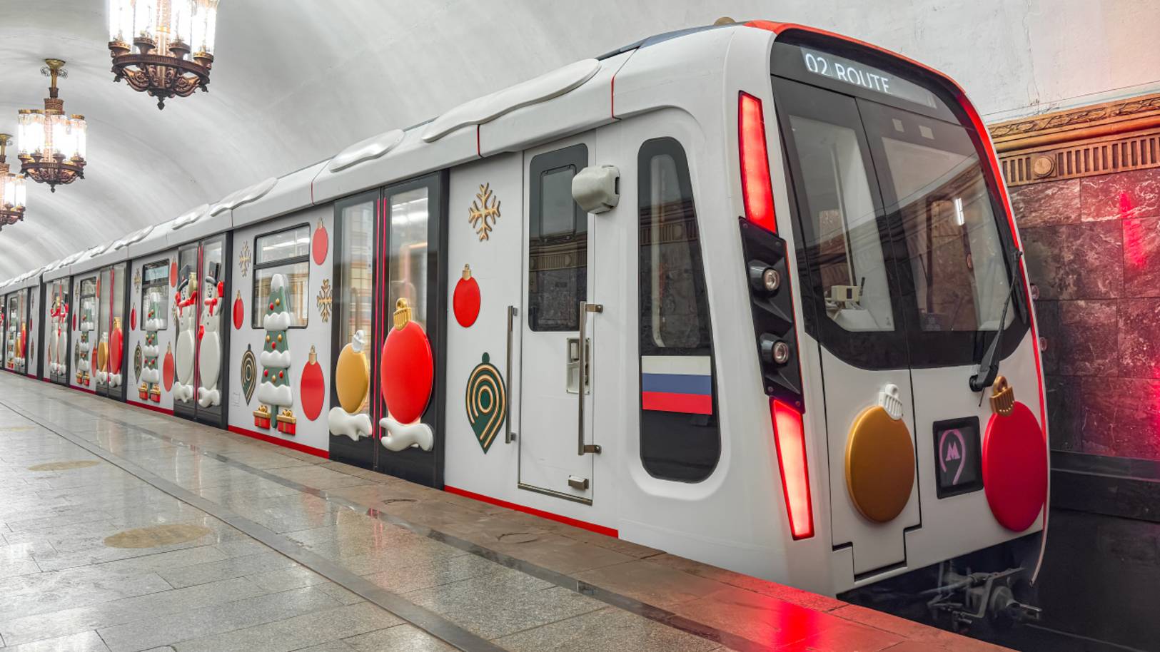 Новогодний состав 81-775 (Снеговик) отправляется со станции Октябрьская (кол.) - 21.01.2025