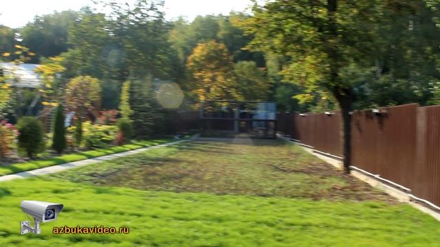 Установка видеонаблюдения в загородном доме. Компания "Азбука Видеонаблюдения"