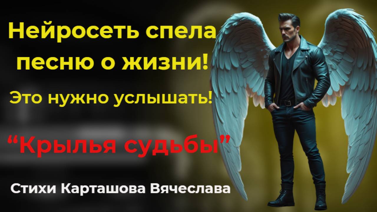 "Крылья судьбы" Песня, которую создала нейросеть на стихи Карташова Вячеслава