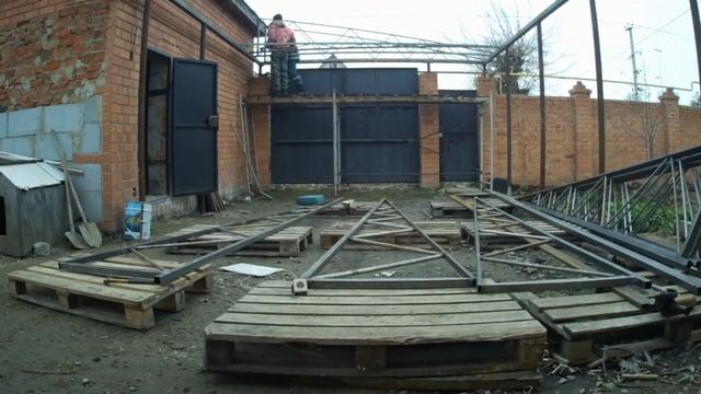 Навес из поликарбоната №4