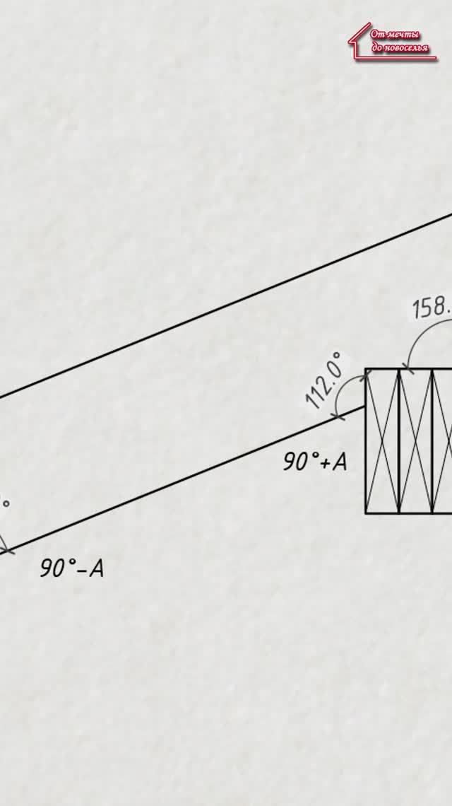 А какой угол кровли у вас? #стройка