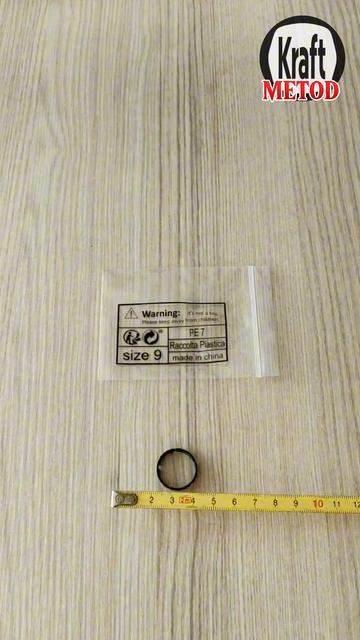 Чёрное кольцо лезвие в готическом стиле KRAFT METOD shorts