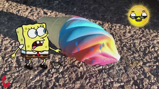 Детская анимация машина 🚓 давит мороженое, паровозик томас и др.