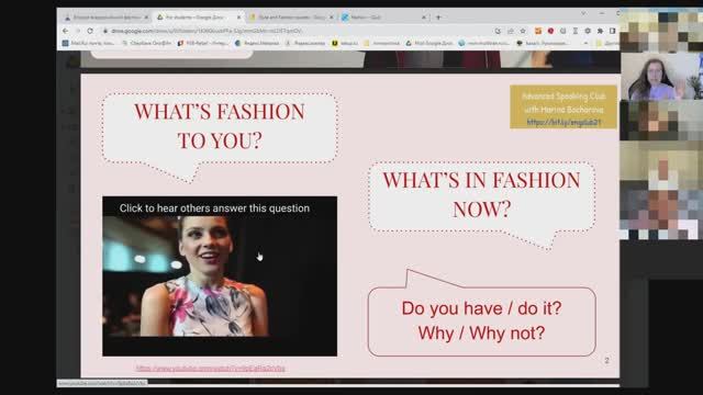 English Speaking club on Fashion_extracts