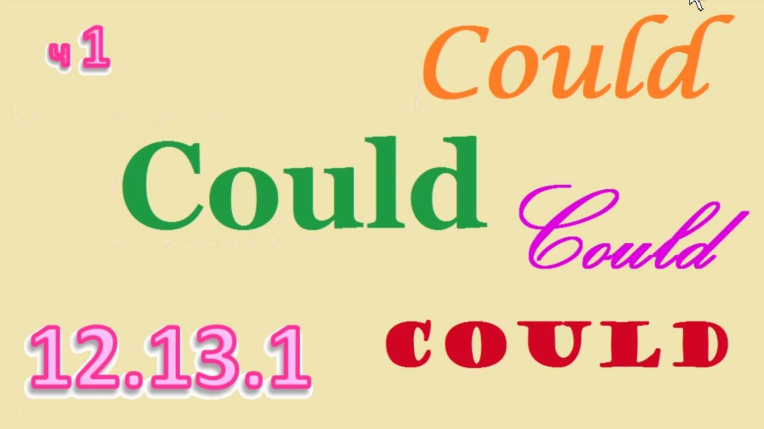 Английский ТРЕНАЖЕР 12.13.1 РАЗГОВОР О ЕДЕ. Глагол Could. Вопрос. Расширение. Часть 1