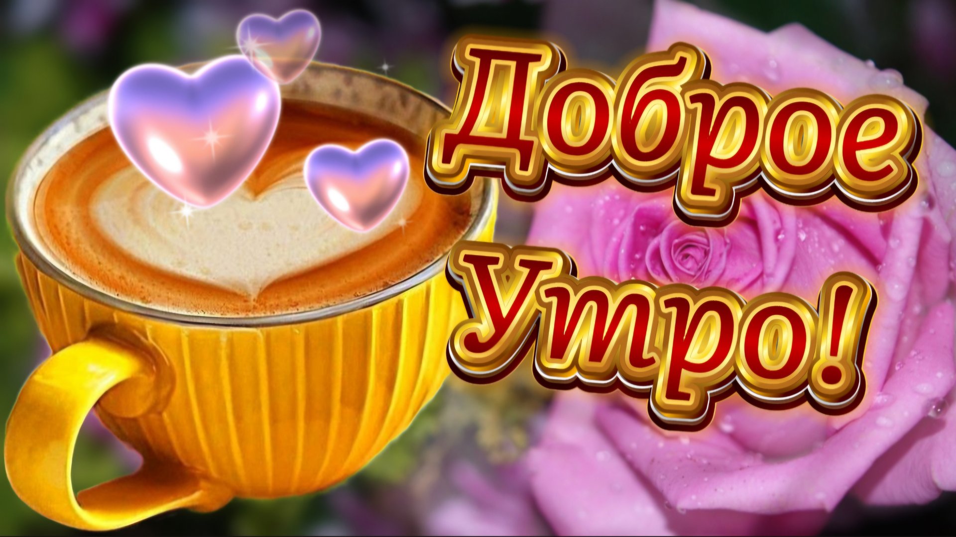 Доброе утро! 🌞 Позитивный старт дня с тёплыми пожеланиями для Вас 🎉 | Голосовая Открытка