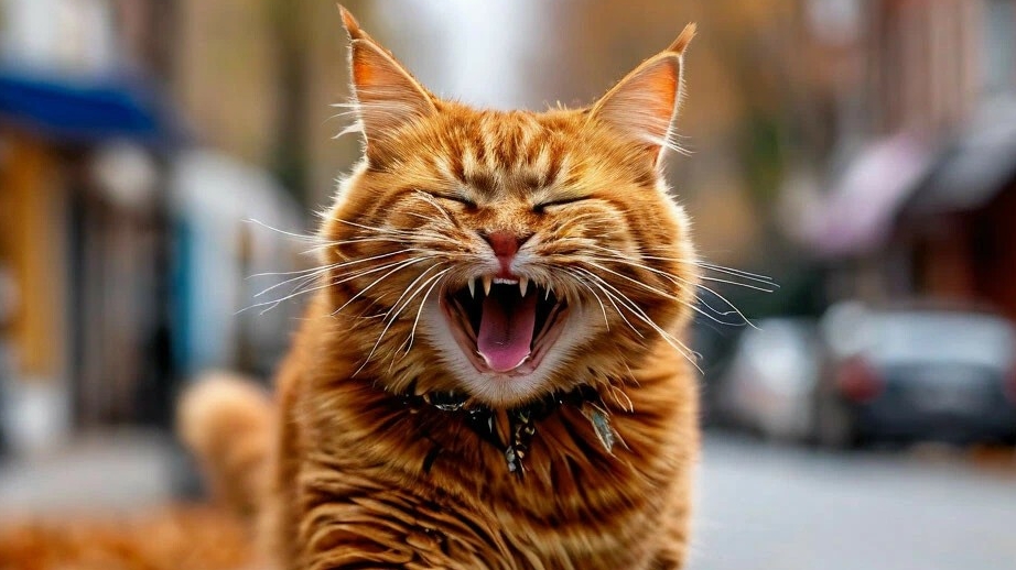 СМЕЮЩИЙСЯ  КОТ