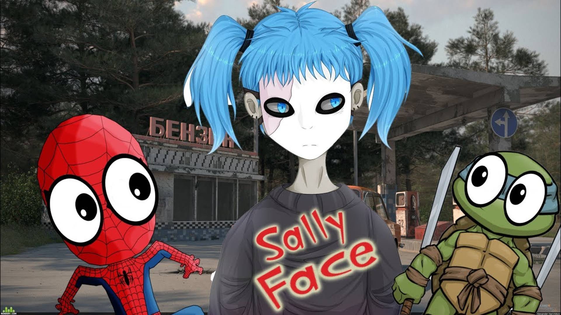SALLY FACE И ОТРЯД ЗОМБИ! БЕГИ от САЛЛИ-КРОМСАЛИ! СТРАШИЛКИ для детей