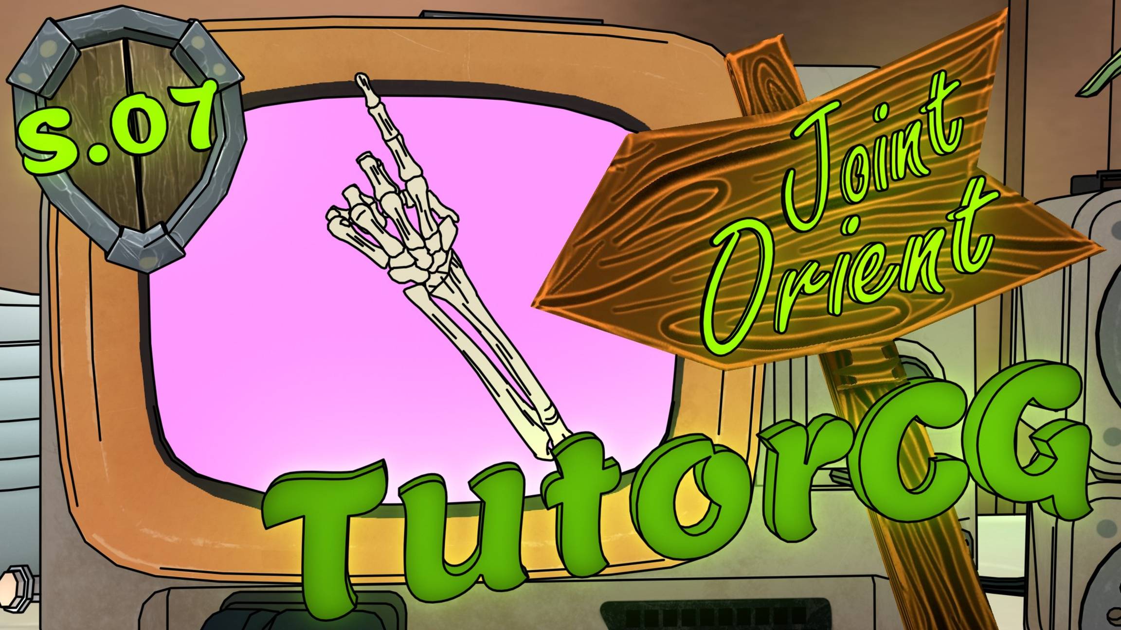 Autodesk Maya: курс -Bind Skin- (S.07) Как ориентировать суставы