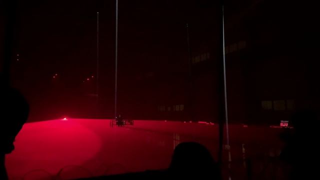 Лазерные инсталляции "INSHOW" в сюр-спектакле "Красное давление" на заводе "Энергомаш" в г. Чехов.