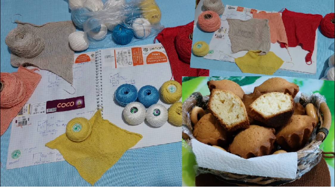 Вяжем на машине, печём хлеб и кексы. 20.02.25