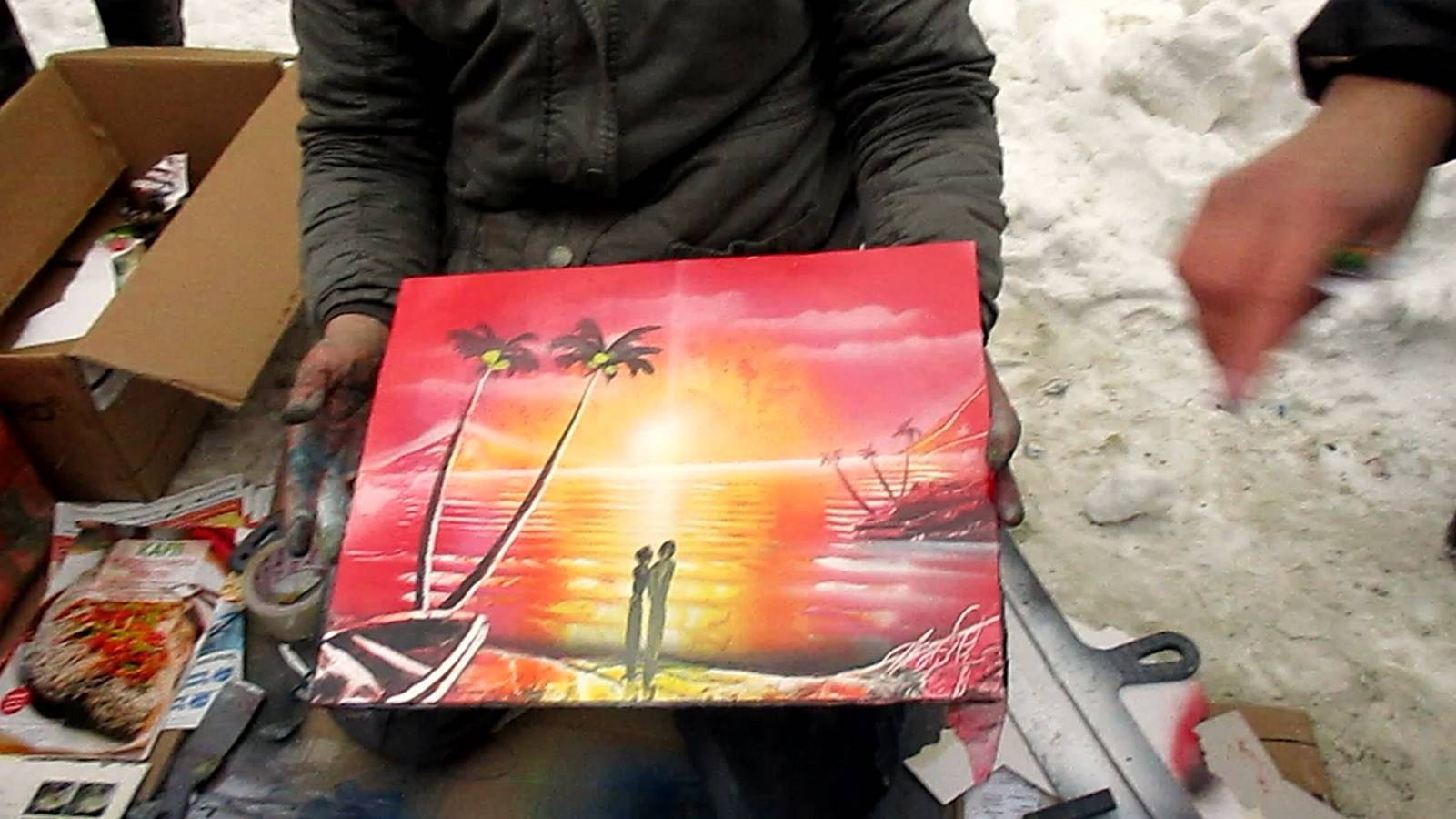 🎨🖌️ Уличный художник, г. Луцк -- 2018 год.