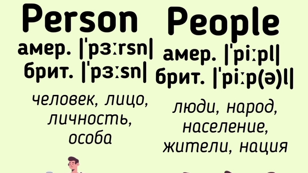 Irregular plural nouns👉person, foot, tooth