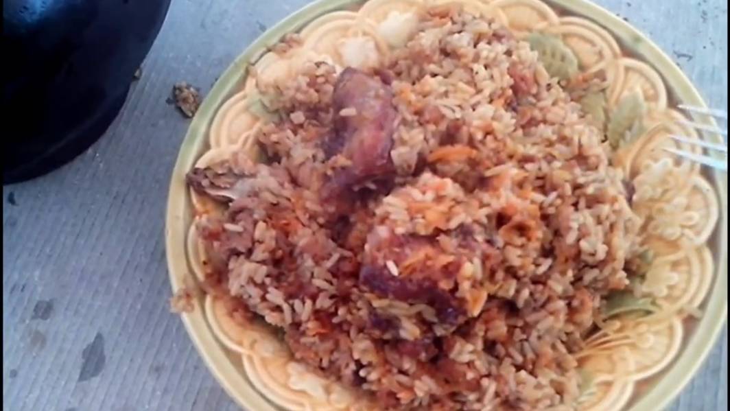 Готовим плов из мяса нутрии на мангале