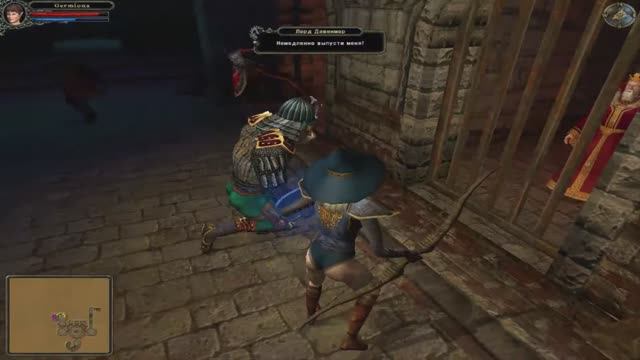 Dungeon lords - освобождение дворца Давенмора от капитана Окаты. прохождение игры по сети вдвоём