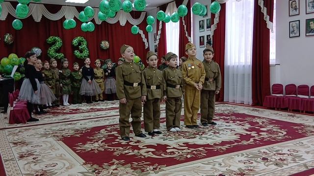 Детский сад красная шапочка Даха 23 февраля