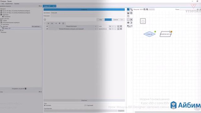 [Курс «Larix.EST»] Модуль EST.Designer: Цепочка-схема