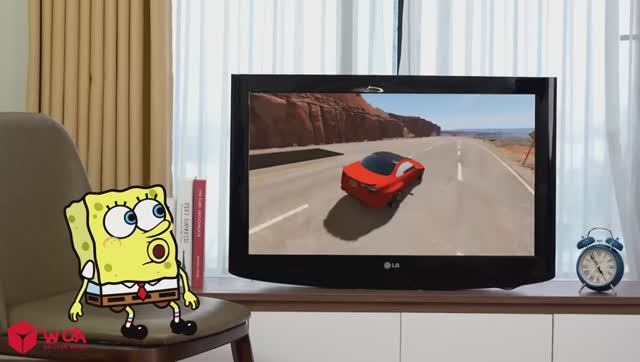 Крутые аварии в Бемиджи драйв реакция спанч боба (АНИМАЦИЯ)