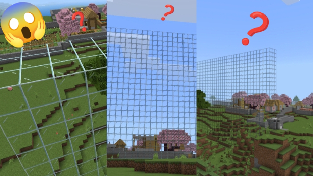 Кто построил эту гигантскую стену из стекла в Майнкрафт