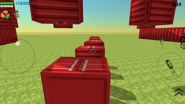 строим змейку из контейнеров в чикен гане